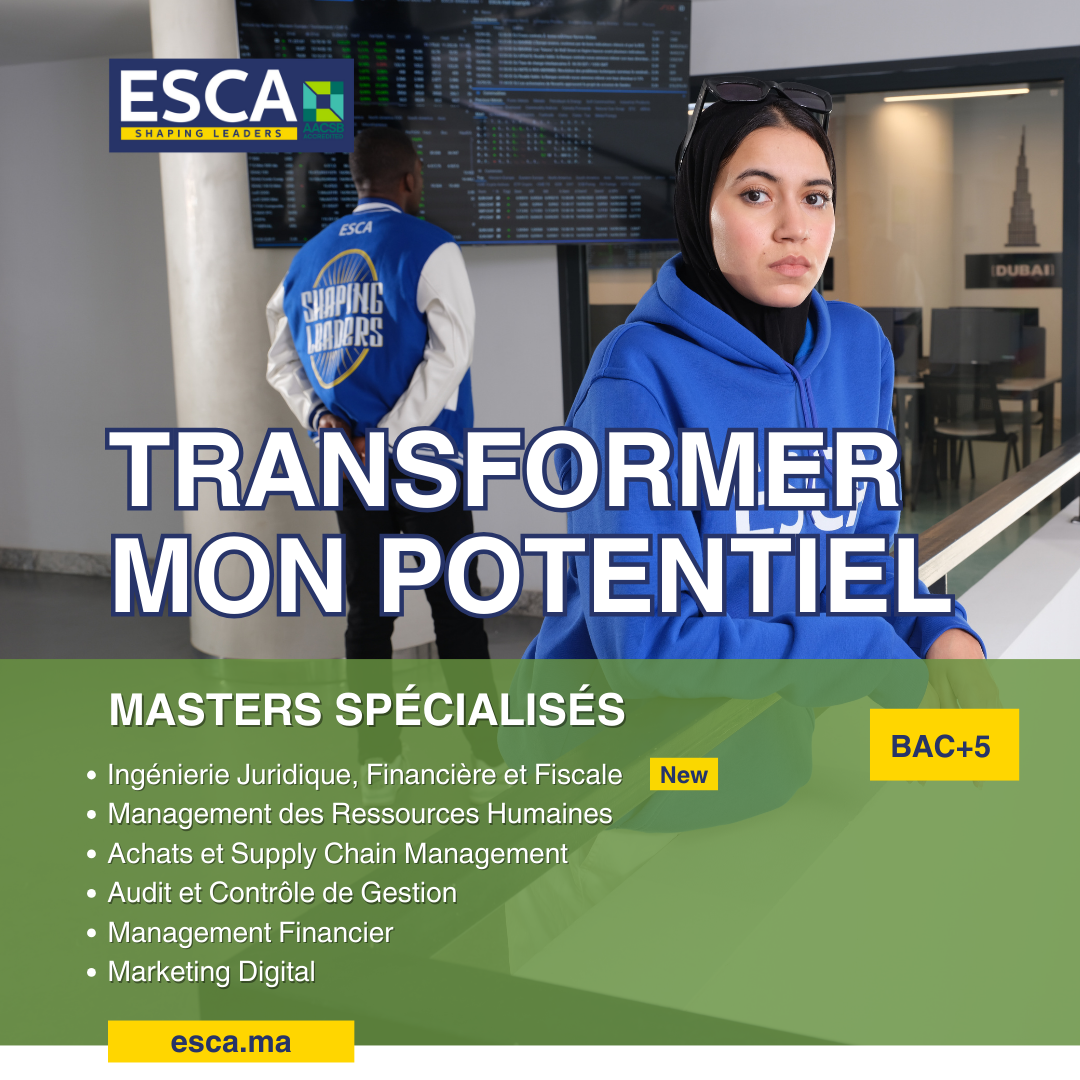 Frais de Scolarité | ESCA Ecole de Management