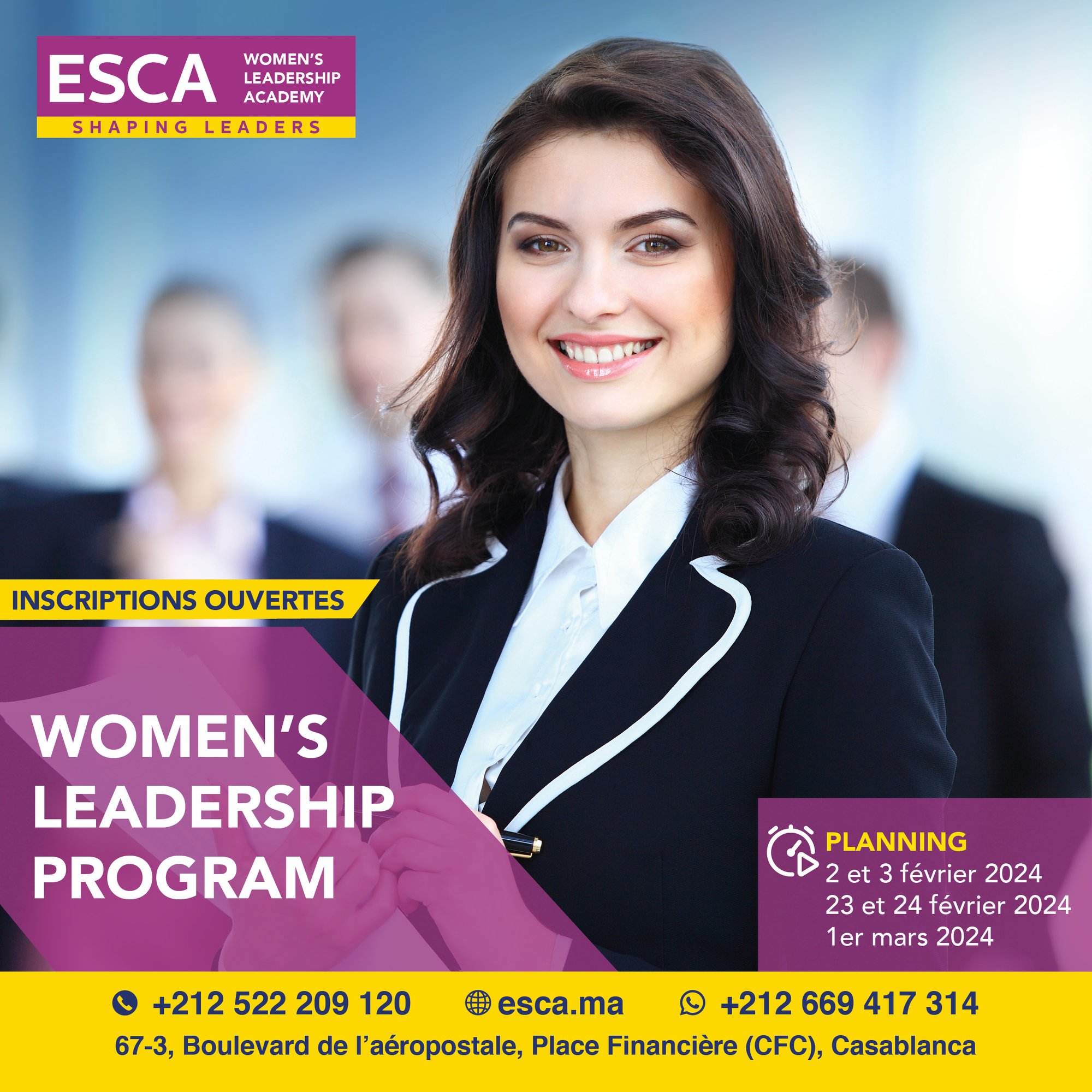 Women's Leadership Program | ESCA Ecole de Management